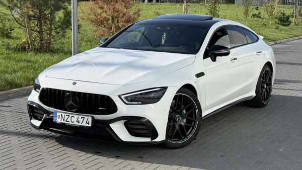 Мерседес AMG GT 2019 в Вильнюс на AUTOMOTO.COM.LV Белый Мерседес AMG GT 2019 в Вильнюс, объемом двигателя 3.00 л и пробегом 34 тыс. км за 75000 €, фото 3 на AUTOMOTO.COM.LV