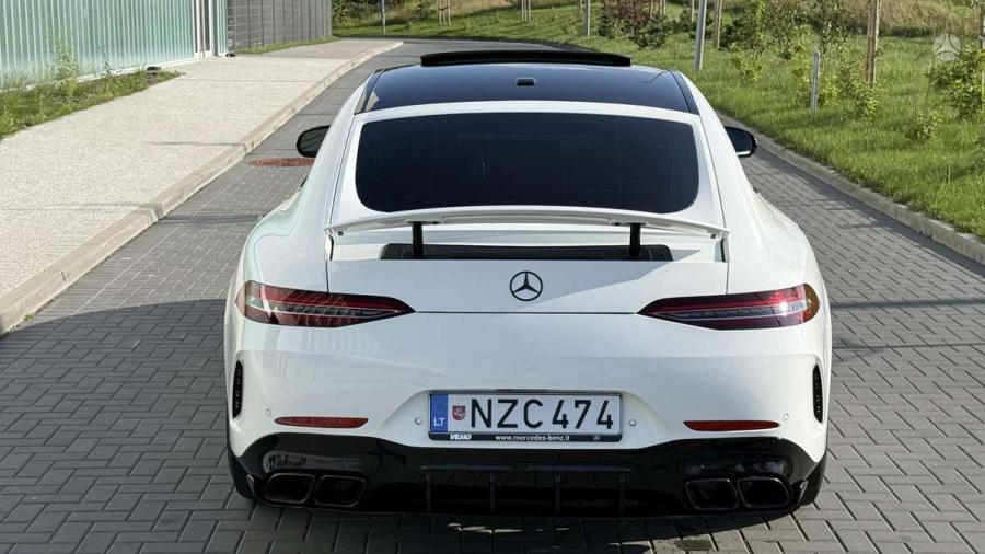Белый Мерседес AMG GT 2019 в Вильнюс, объемом двигателя 3.00 л и пробегом 34 тыс. км за 75000 €, фото 6 на AUTOMOTO.COM.LV
