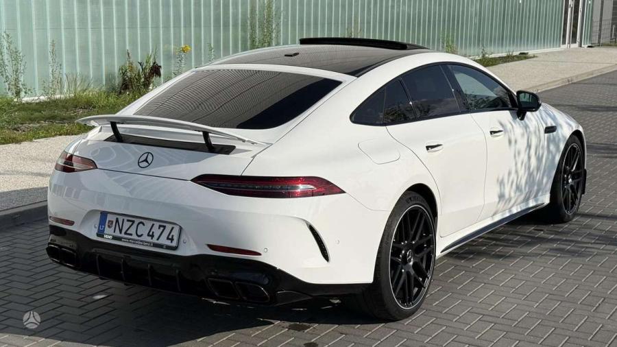 Белый Мерседес AMG GT 2019 в Вильнюс, объемом двигателя 3.00 л и пробегом 34 тыс. км за 75000 €, фото 7 на AUTOMOTO.COM.LV