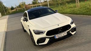 Белый Мерседес AMG GT 2019 в Вильнюс, объемом двигателя 3.00 л и пробегом 34 тыс. км за 75000 €, фото 8 на AUTOMOTO.COM.LV
