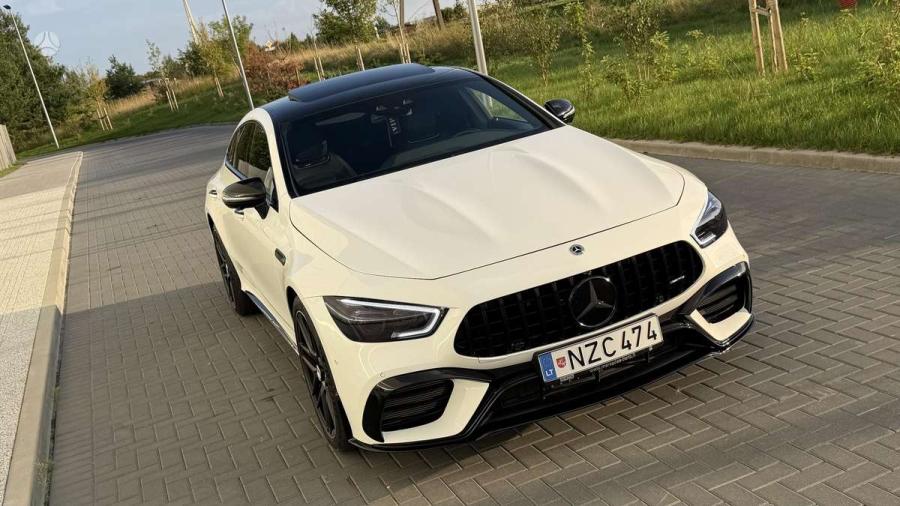 Белый Мерседес AMG GT 2019 в Вильнюс, объемом двигателя 3.00 л и пробегом 34 тыс. км за 75000 €, фото 8 на AUTOMOTO.COM.LV