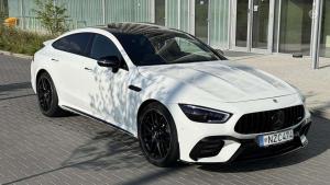 Белый Мерседес AMG GT 2019 в Вильнюс, объемом двигателя 3.00 л и пробегом 34 тыс. км за 75000 €, фото 9 на AUTOMOTO.COM.LV