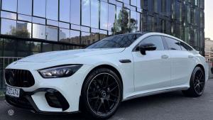 White Mercedes-Benz amg-gt 2019 in Vilnius, with an engine capacity of 3.00 L and mileage of 34 thousand km for 75000 €, photo 1 on AUTOMOTO.COM.LV