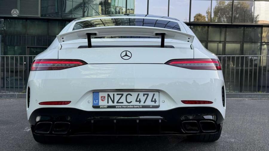 White Mercedes-Benz amg-gt 2019 in Vilnius, with an engine capacity of 3.00 L and mileage of 34 thousand km for 75000 €, photo 9 on AUTOMOTO.COM.LV