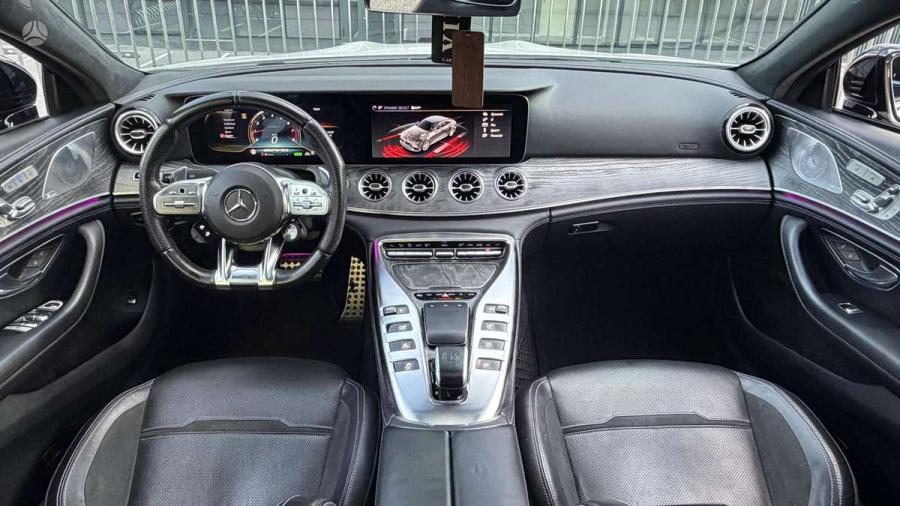 White Mercedes-Benz amg-gt 2019 in Vilnius, with an engine capacity of 3.00 L and mileage of 34 thousand km for 75000 €, photo 18 on AUTOMOTO.COM.LV