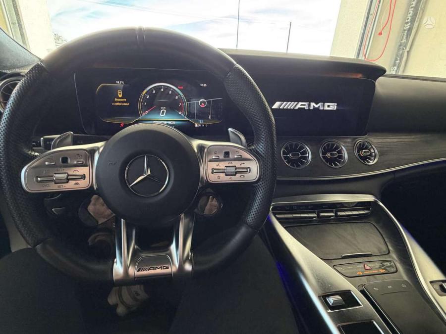 White Mercedes-Benz amg-gt 2019 in Vilnius, with an engine capacity of 3.00 L and mileage of 34 thousand km for 75000 €, photo 19 on AUTOMOTO.COM.LV