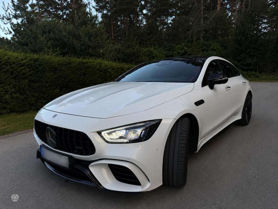 Белый Мерседес AMG GT 2020 в Вильнюс, объемом двигателя 3.98 л и пробегом 44 тыс. км за 66000 €, фото 3 на AUTOMOTO.COM.LV