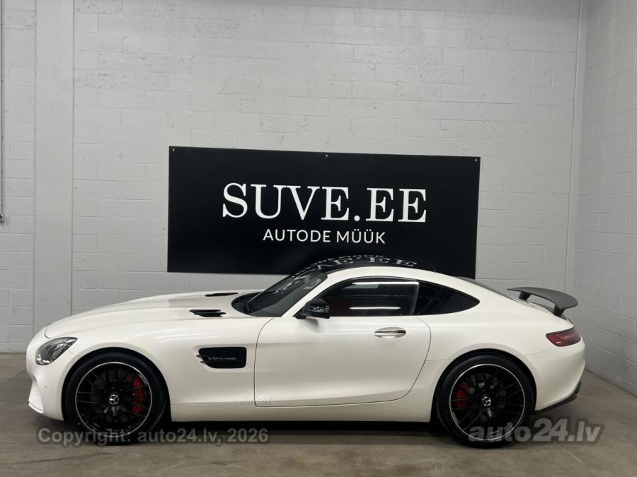 White Mercedes-Benz amg-gt 2015 in Tallinn, with an engine capacity of 4.00 L and mileage of 76 thousand km for 69995 €, photo 4 on AUTOMOTO.COM.LV