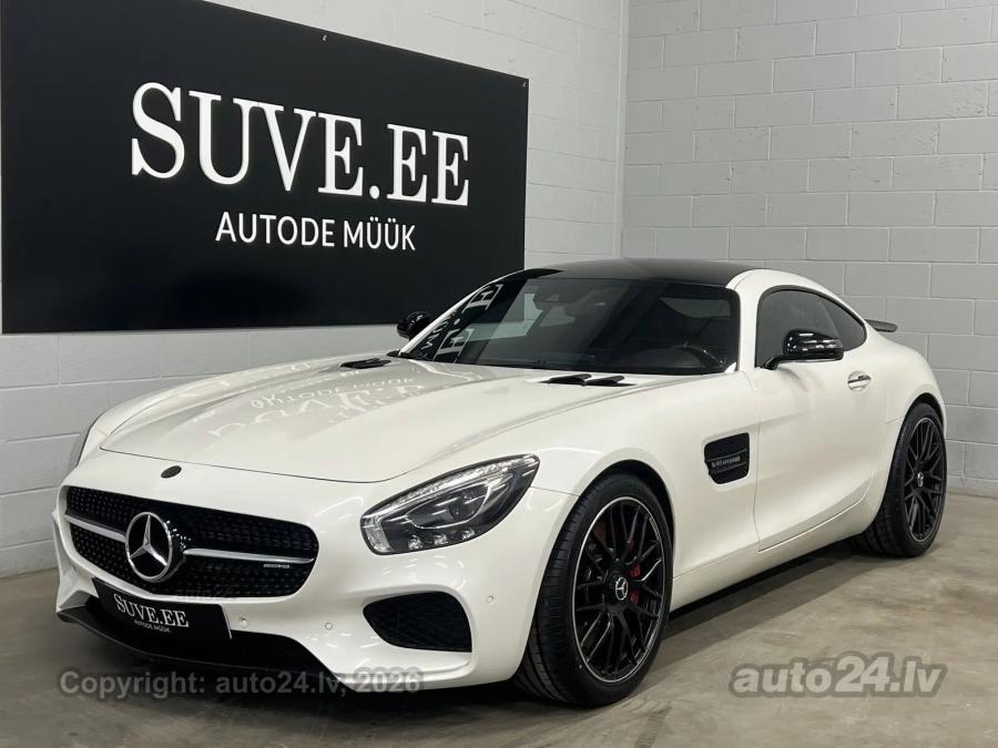 Белый Мерседес AMG GT 2015 в Таллин, объемом двигателя 4.00 л и пробегом 79 тыс. км за 64995 €, фото 1 на AUTOMOTO.COM.LV