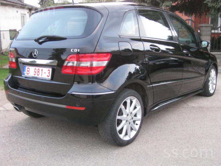 Black Mercedes-Benz B 180 2007 in Jekabpils, with an engine capacity of 2.00 L and mileage of 253 thousand km for 3499 €, photo 7 on AUTOMOTO.COM.LV