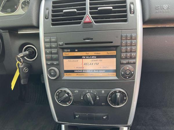 Black Mercedes-Benz B 180 2008 in Vilnius, with an engine capacity of 1.80 L and mileage of 360 thousand km for 1850 €, photo 10 on AUTOMOTO.COM.LV