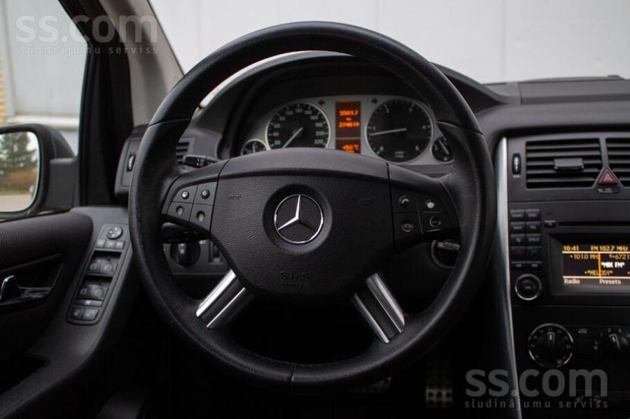 Black Mercedes-Benz B 180 2009 in Jelgava, with an engine capacity of 2.00 L and mileage of 275 thousand km for 2990 €, photo 11 on AUTOMOTO.COM.LV