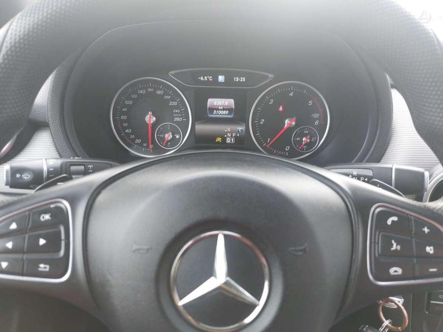 Melns Mercedes-Benz B 180 2017 Kauņa, ar dzinēja tilpumu 1.46 L un nobraukumu 310 tūkst. km par 7690 €, foto 10 vietnē AUTOMOTO.COM.LV