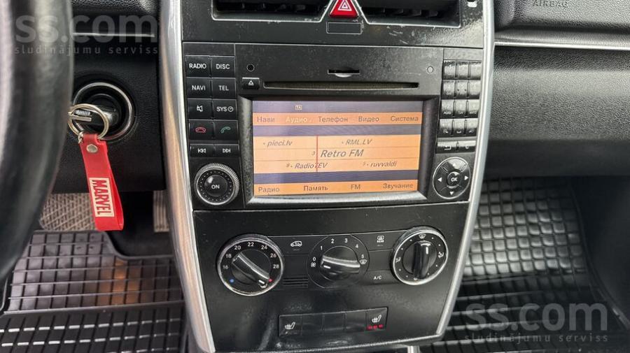 Black Mercedes-Benz B 180 2008 in Rezekne, with an engine capacity of 2.00 L and mileage of 295 thousand km for 2250 €, photo 17 on AUTOMOTO.COM.LV