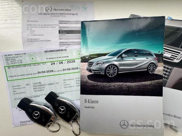 Black Mercedes-Benz B 180 2014 in Riga, with an engine capacity of 1.80 L and mileage of 233 thousand km for 8200 €, photo 3 on AUTOMOTO.COM.LV