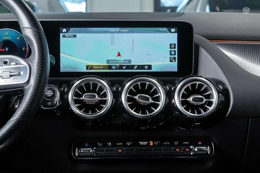 Black Mercedes-Benz B 180 2019 in Kaunas, with an engine capacity of 1.50 L and mileage of 77 thousand km for 14950 €, photo 21 on AUTOMOTO.COM.LV