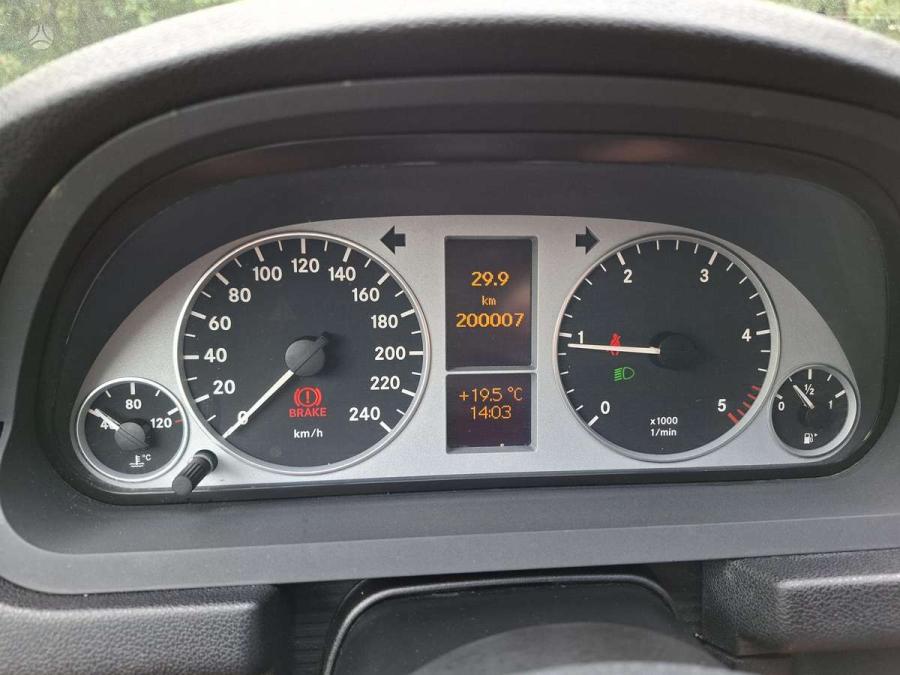 Grey Mercedes-Benz B 180 2007 in Marijampole, with an engine capacity of 1.99 L and mileage of 200 thousand km for 2290 €, photo 23 on AUTOMOTO.COM.LV