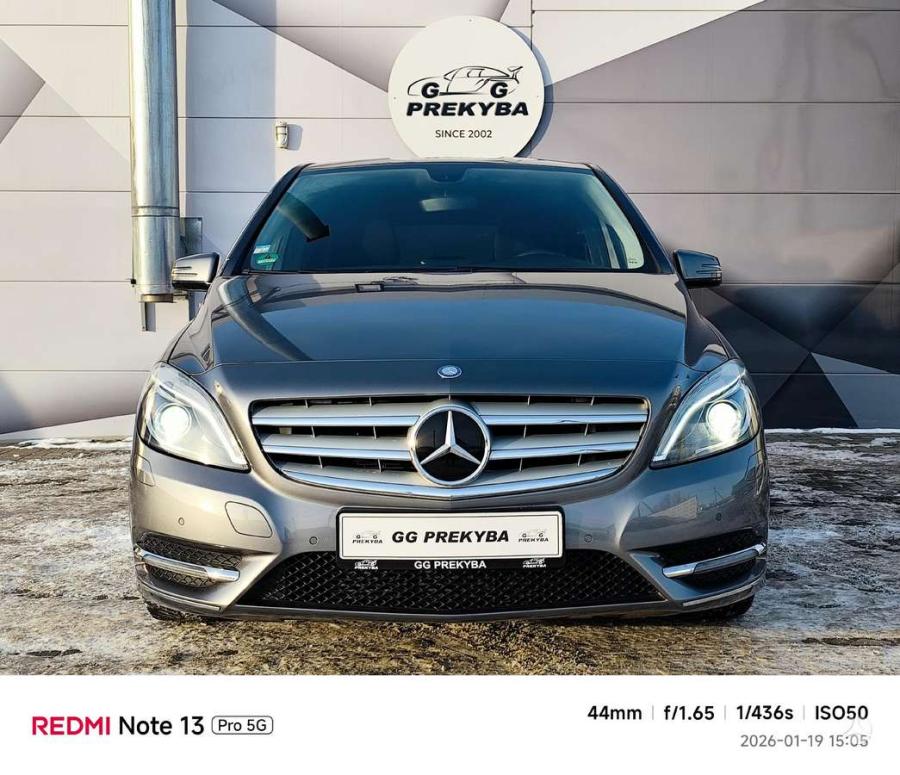 Grey Mercedes-Benz B 180 2013 in Kaunas, with an engine capacity of 1.60 L and mileage of 64 thousand km for 8950 €, photo 4 on AUTOMOTO.COM.LV