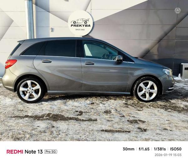 Pelēks Mercedes-Benz B 180 2013 Kauņa, ar dzinēja tilpumu 1.60 L un nobraukumu 64 tūkst. km par 8950 €, foto 5 vietnē AUTOMOTO.COM.LV