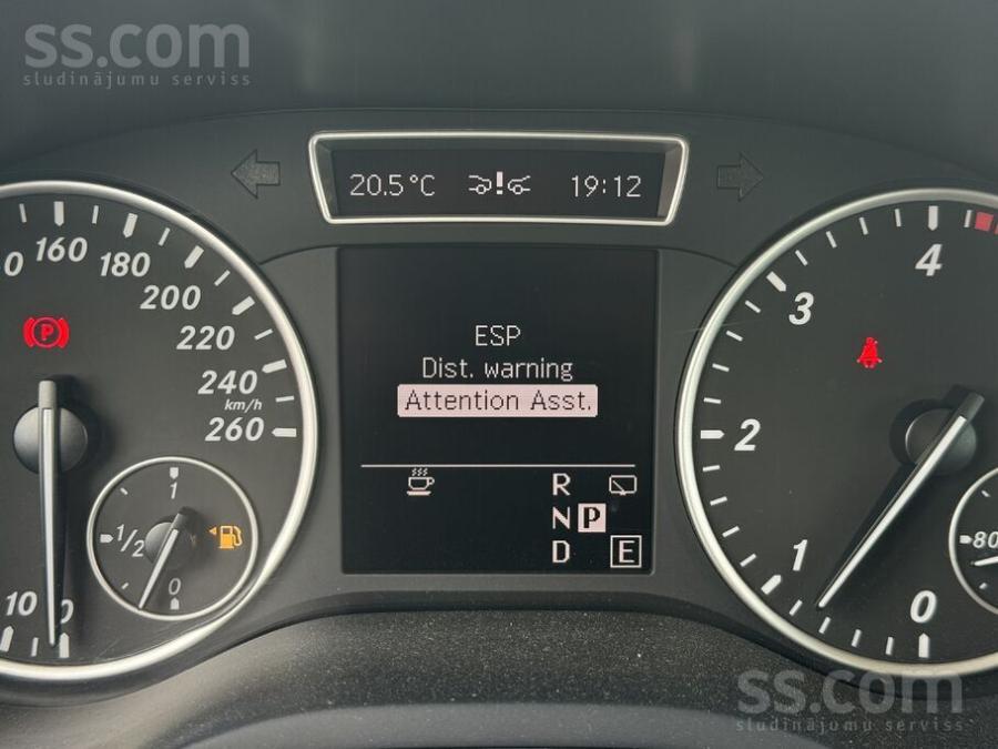 Grey Mercedes-Benz B 180 2013 in Jelgava, with an engine capacity of 1.80 L and mileage of 234 thousand km for 6940 €, photo 10 on AUTOMOTO.COM.LV
