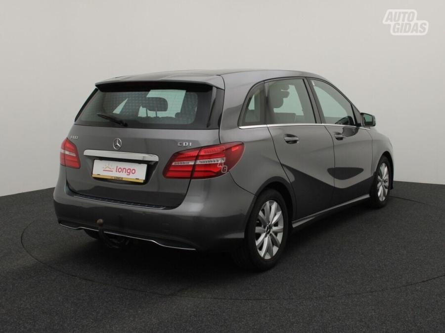 Grey Mercedes-Benz B 180 2015 in Vilnius, with an engine capacity of 1.50 L and mileage of 153 thousand km for 8999 €, photo 8 on AUTOMOTO.COM.LV