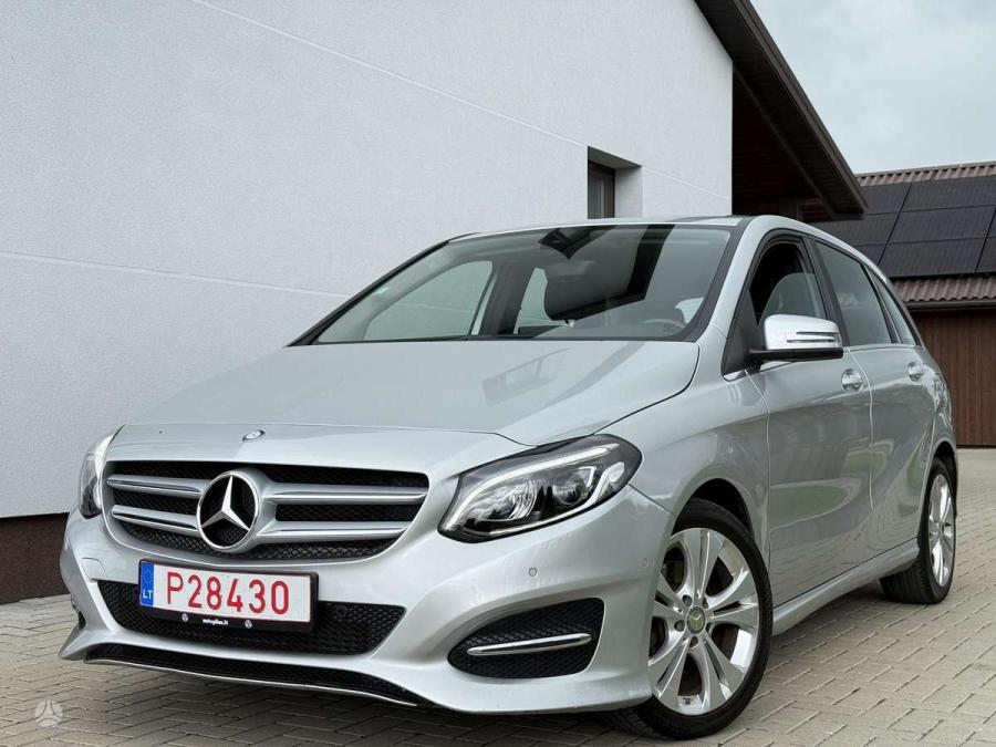 Grey Mercedes-Benz B 180 2015 in Raseiniai, with an engine capacity of 1.60 L and mileage of 153 thousand km for 7999 €, photo 1 on AUTOMOTO.COM.LV