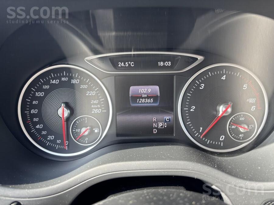 Grey Mercedes-Benz B 180 2017 in Riga, with an engine capacity of 1.50 L and mileage of 128 thousand km for 11900 €, photo 16 on AUTOMOTO.COM.LV