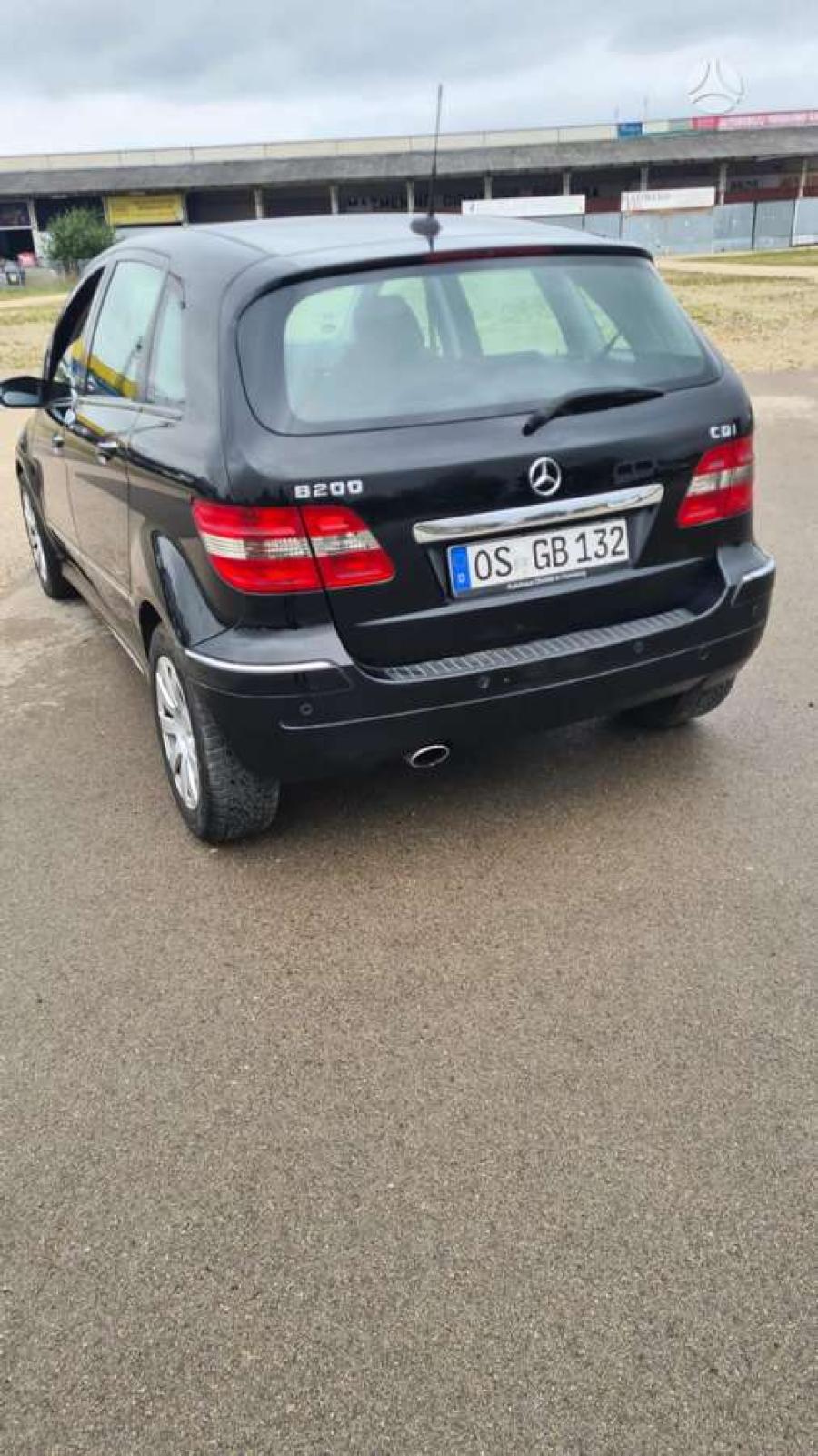 Black Mercedes-Benz B 200 2008 in Siauliai, with an engine capacity of 2.00 L and mileage of 226 thousand km for 2999 €, photo 5 on AUTOMOTO.COM.LV