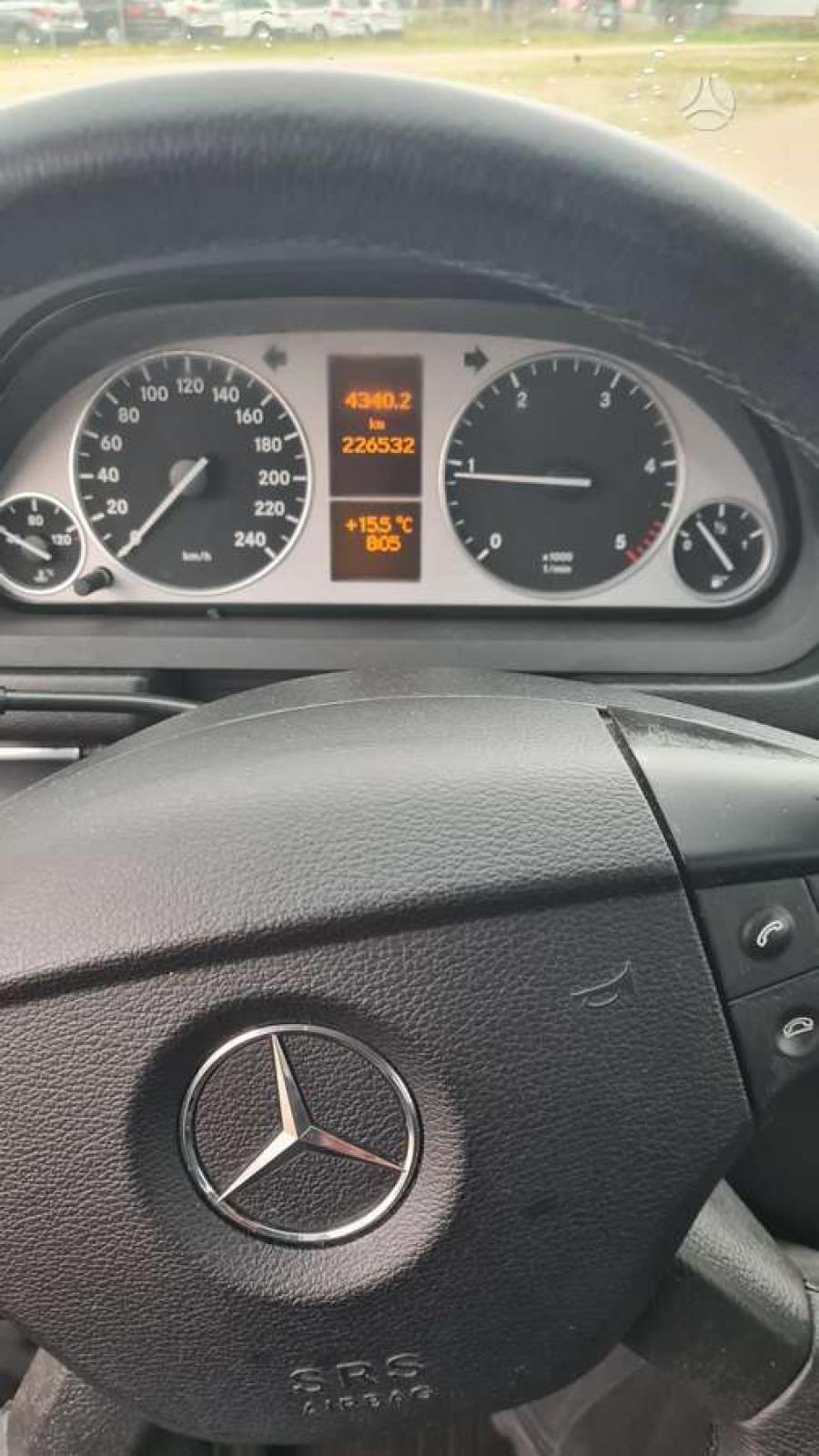 Black Mercedes-Benz B 200 2008 in Siauliai, with an engine capacity of 2.00 L and mileage of 226 thousand km for 2999 €, photo 15 on AUTOMOTO.COM.LV