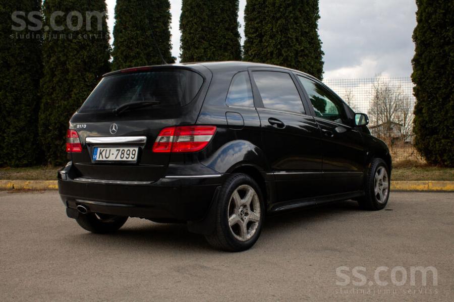 Black Mercedes-Benz B 200 2010 in Jelgava, with an engine capacity of 2.00 L and mileage of 237 thousand km for 2900 €, photo 7 on AUTOMOTO.COM.LV