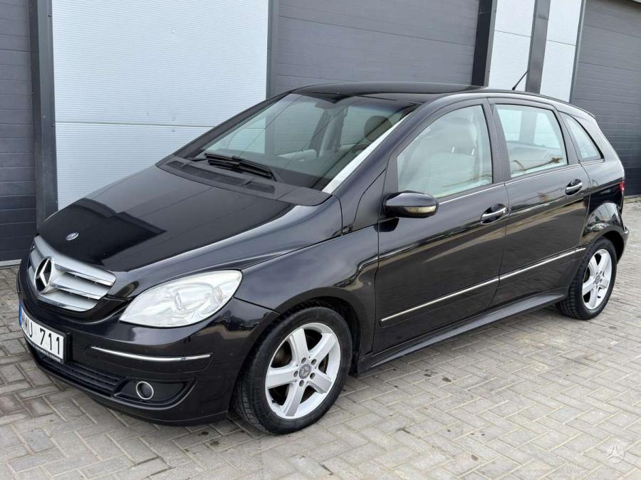 Black Mercedes-Benz B 200 2007 in Vilnius, with an engine capacity of 1.99 L and mileage of 274 thousand km for 1750 €, photo 1 on AUTOMOTO.COM.LV