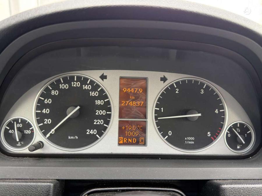 Black Mercedes-Benz B 200 2007 in Vilnius, with an engine capacity of 1.99 L and mileage of 274 thousand km for 1750 €, photo 18 on AUTOMOTO.COM.LV