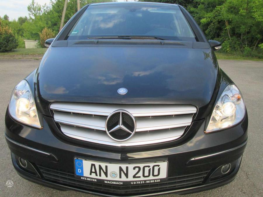 Black Mercedes-Benz B 200 2008 in Kelme, with an engine capacity of 1.99 L and mileage of 241 thousand km for 3450 €, photo 7 on AUTOMOTO.COM.LV