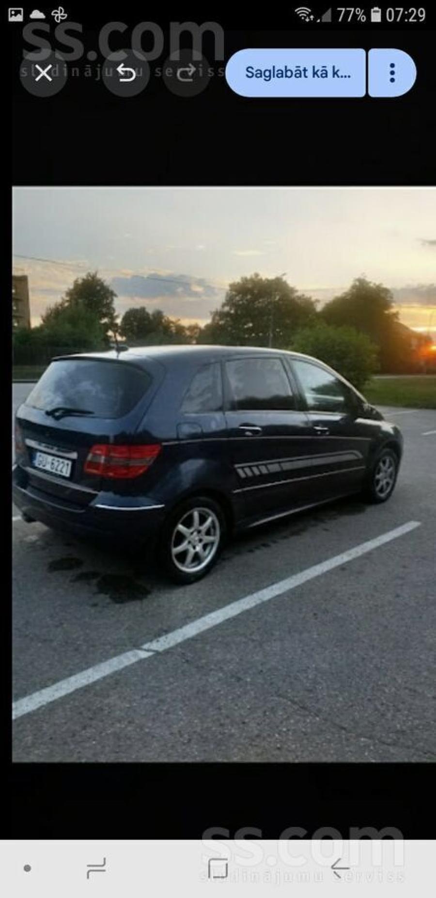 Zils Mercedes-Benz B 200 2007 Tukums, ar dzinēja tilpumu 2.00 L un nobraukumu 291 tūkst. km par 2000 €, foto 4 vietnē AUTOMOTO.COM.LV
