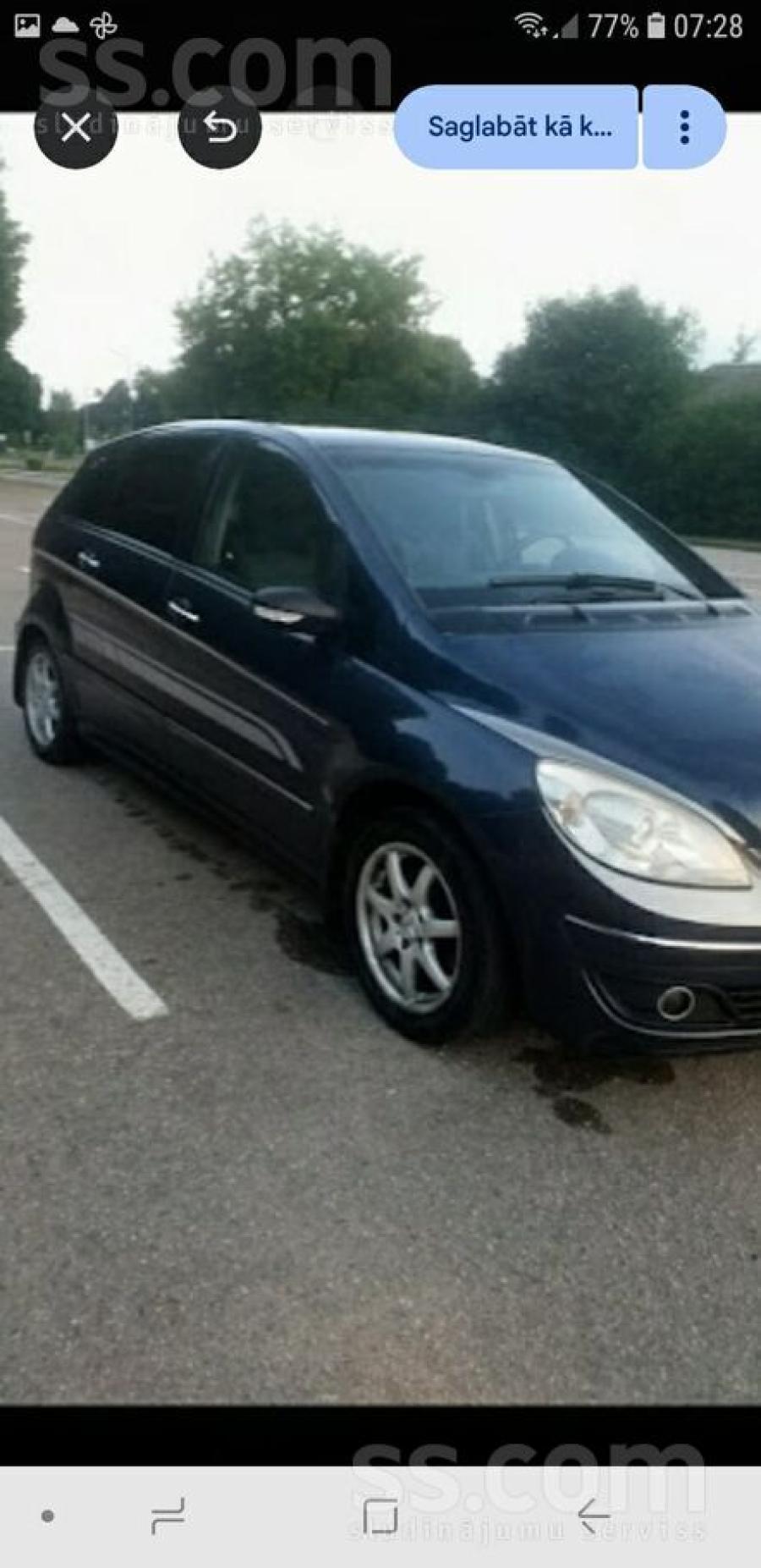 Zils Mercedes-Benz B 200 2007 Tukums, ar dzinēja tilpumu 2.00 L un nobraukumu 291 tūkst. km par 2000 €, foto 5 vietnē AUTOMOTO.COM.LV