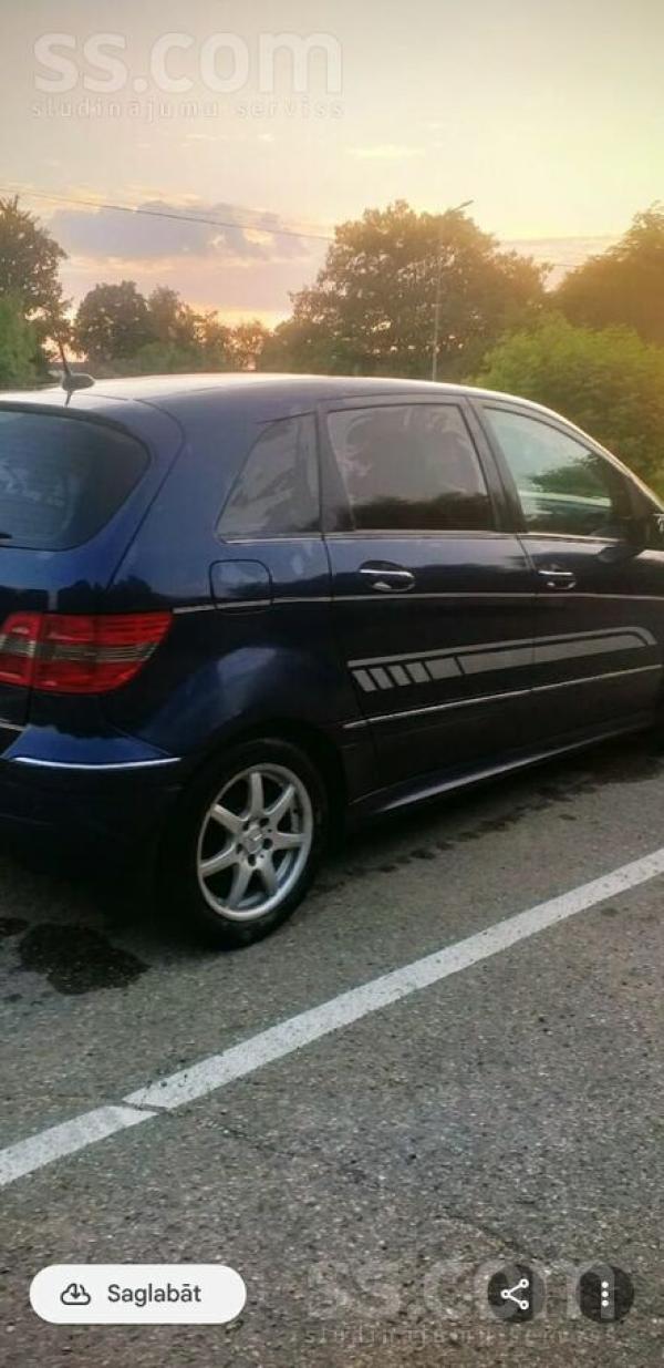 Blue Mercedes-Benz B 200 2007 in Tukums, with an engine capacity of 2.00 L and mileage of 291 thousand km for 2000 €, photo 5 on AUTOMOTO.COM.LV