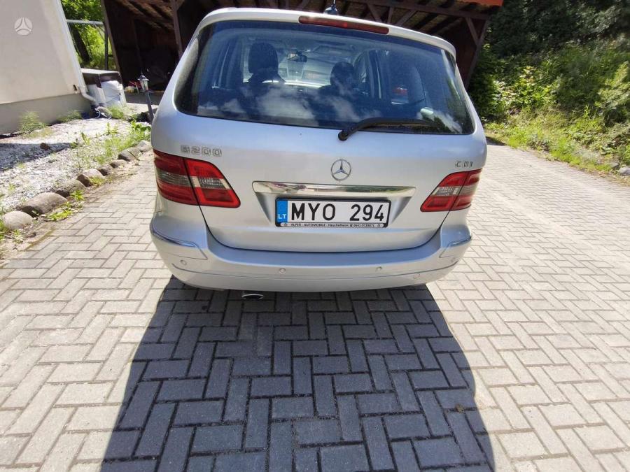 Grey Mercedes-Benz B 200 2006 in Vilnius, with an engine capacity of 1.99 L and mileage of 179 thousand km for 2000 €, photo 14 on AUTOMOTO.COM.LV