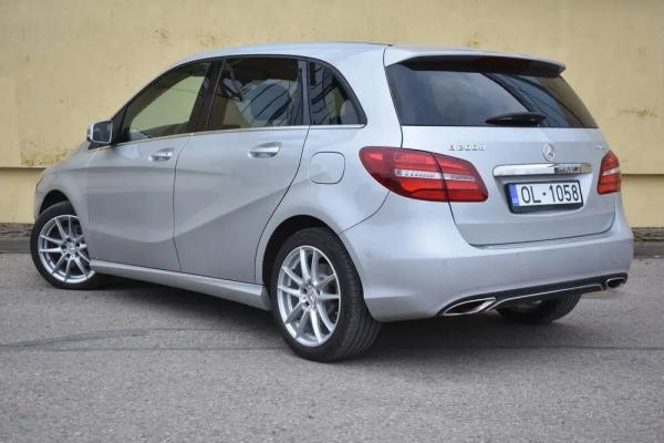 Grey Mercedes-Benz B 200 2016 in Talsi, with an engine capacity of 2.00 L and mileage of 149 thousand km for 12700 €, photo 2 on AUTOMOTO.COM.LV