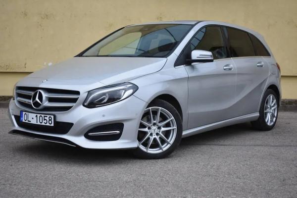 Grey Mercedes-Benz B 200 2016 in Talsi, with an engine capacity of 2.00 L and mileage of 149 thousand km for 12700 €, photo 4 on AUTOMOTO.COM.LV