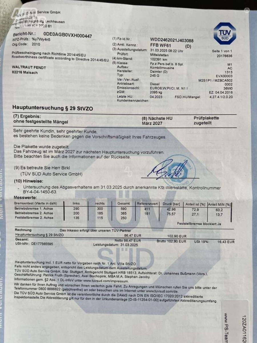 Pelēks Mercedes-Benz B 200 2016 Šauļi, ar dzinēja tilpumu 2.10 L un nobraukumu 107 tūkst. km par 10700 €, foto 26 vietnē AUTOMOTO.COM.LV