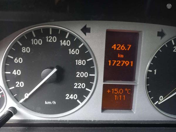Grey Mercedes-Benz B 200 2007 in Vilnius, with an engine capacity of 1.99 L and mileage of 172 thousand km for 1000 €, photo 1 on AUTOMOTO.COM.LV