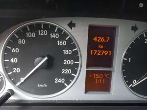 Pelēks Mercedes-Benz B 200 2007 Viļņa, ar dzinēja tilpumu 1.99 L un nobraukumu 172 tūkst. km par 1000 €, foto  vietnē AUTOMOTO.COM.LV