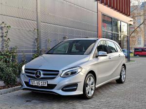 Grey Mercedes-Benz B 200 2016 in Klaipeda, with an engine capacity of 2.15 L and mileage of 255 thousand km for 8999 €, photo 2 on AUTOMOTO.COM.LV