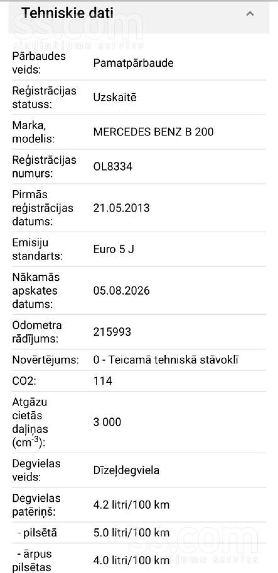 Pelēks Mercedes-Benz B 200 2013 Jelgava, ar dzinēja tilpumu 1.80 L un nobraukumu 233 tūkst. km par 5500 €, foto 18 vietnē AUTOMOTO.COM.LV