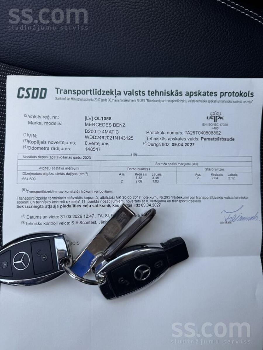 Mercedes-Benz B 200 2016 Talsi, ar dzinēja tilpumu 2.00 L un nobraukumu 149 tūkst. km par 12700 €, foto 22 vietnē AUTOMOTO.COM.LV