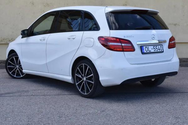 White Mercedes-Benz B 200 2016 in Talsi, with an engine capacity of 2.00 L and mileage of 75 thousand km for 13200 €, photo 2 on AUTOMOTO.COM.LV