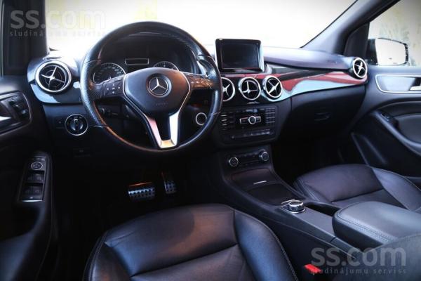 Black Mercedes-Benz B 220 2015 in Riga, with an engine capacity of 2.20 L and mileage of 180 thousand km for 9995 €, photo 8 on AUTOMOTO.COM.LV