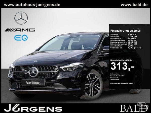 Melns Mercedes-Benz B 220 2024 Kauņa, ar dzinēja tilpumu 2.00 L un nobraukumu 19 tūkst. km par 32517 €, foto 1 vietnē AUTOMOTO.COM.LV