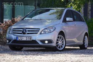 Grey Mercedes-Benz B 220 2014 in Riga, with an engine capacity of 2.10 L and mileage of 162 thousand km for 8390 €, photo 7 on AUTOMOTO.COM.LV