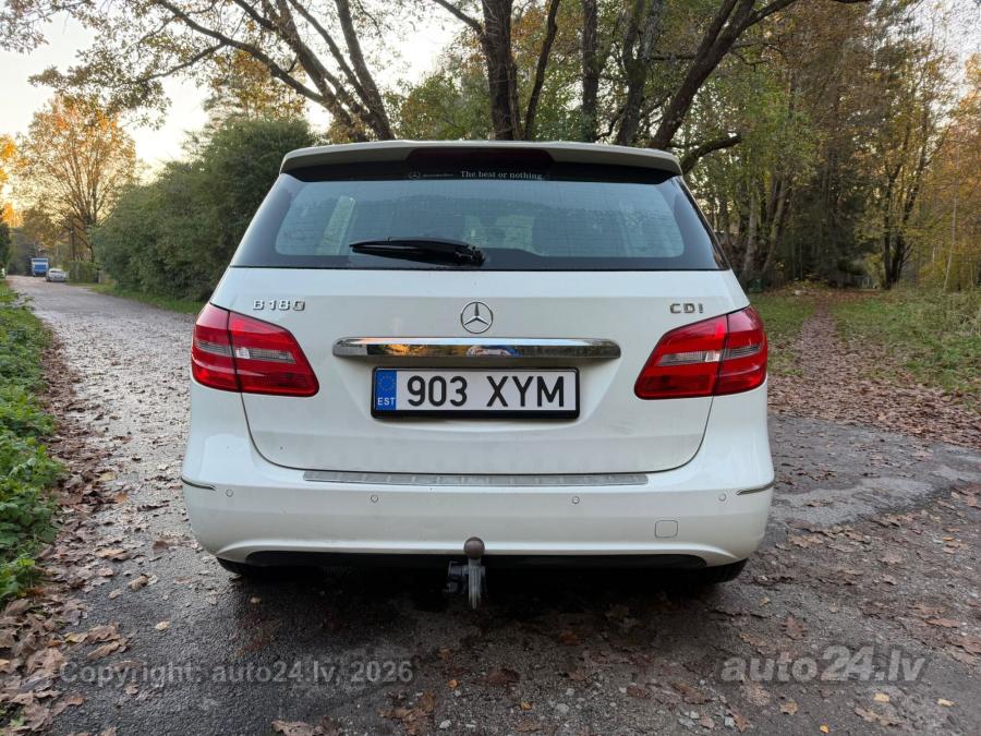 White Mercedes-Benz B-Class 2013 in Tallinn, with an engine capacity of 1.50 L and mileage of 395 thousand km for 5300 €, photo 6 on AUTOMOTO.COM.LV